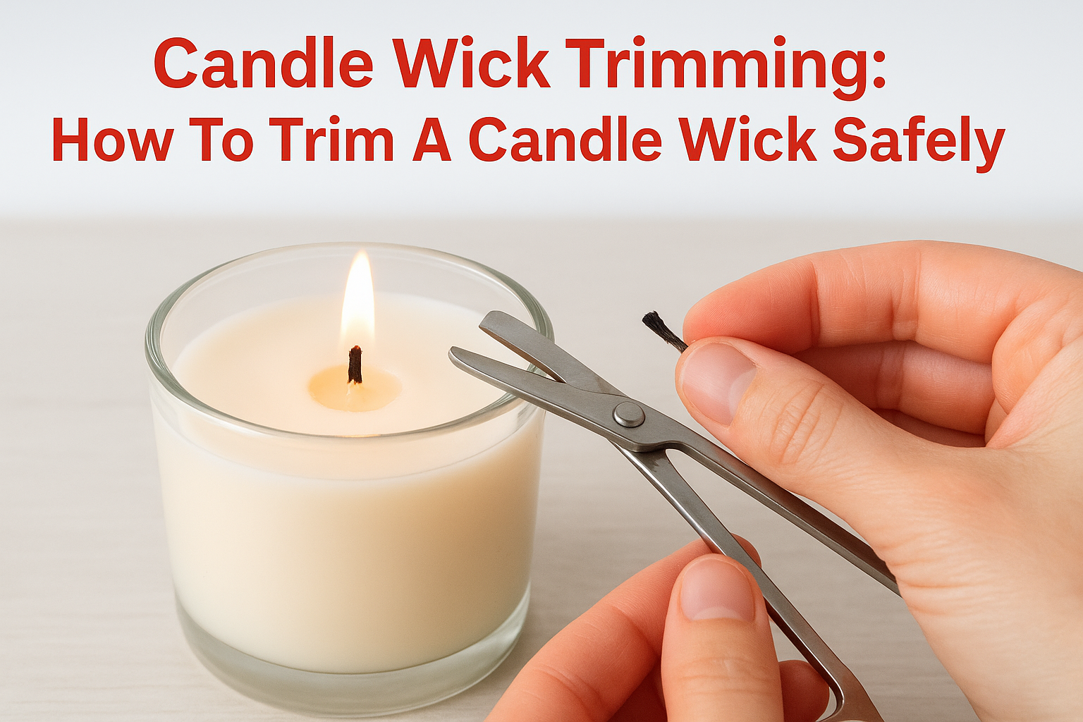 Candle Wick Trimming: How To Trim A Candle Wick Safely – Small Flame ...